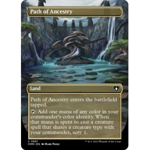 PATH OF ANCESTRY (BORDERLESS) X4 Commander Masters Magic MTG MINT CARD ...