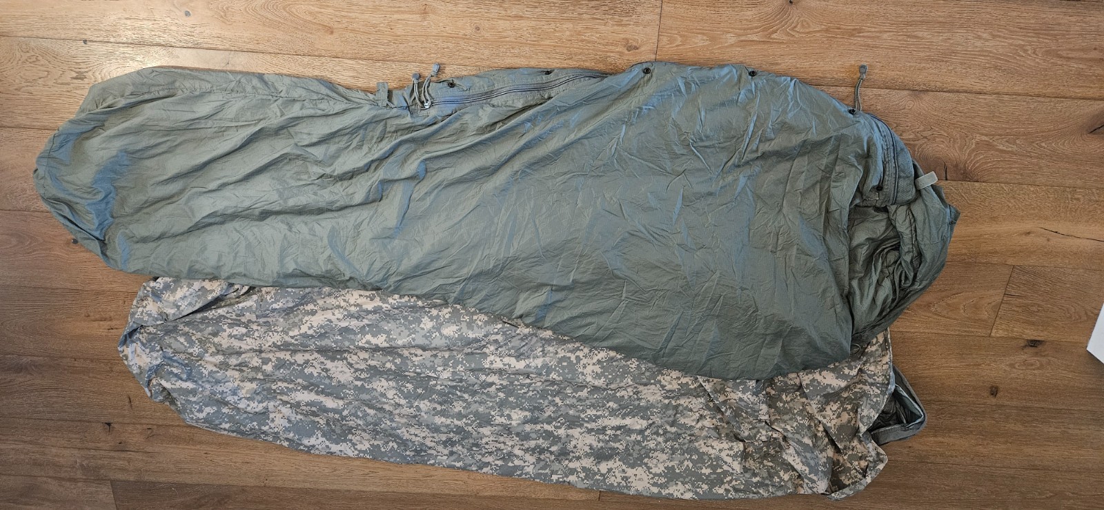 Genuine USGI Gore-tex Bivy Cover +Modular Patrol Sleeping Bag Grey ...
