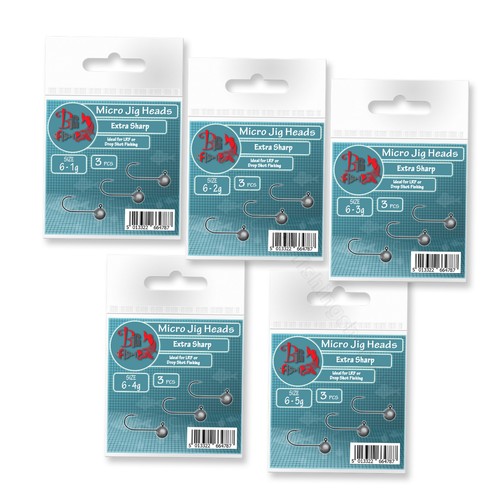 Micro Jig Heads size 6 1-5g Drop Shot Perch Fishing LRF Soft Lure ...