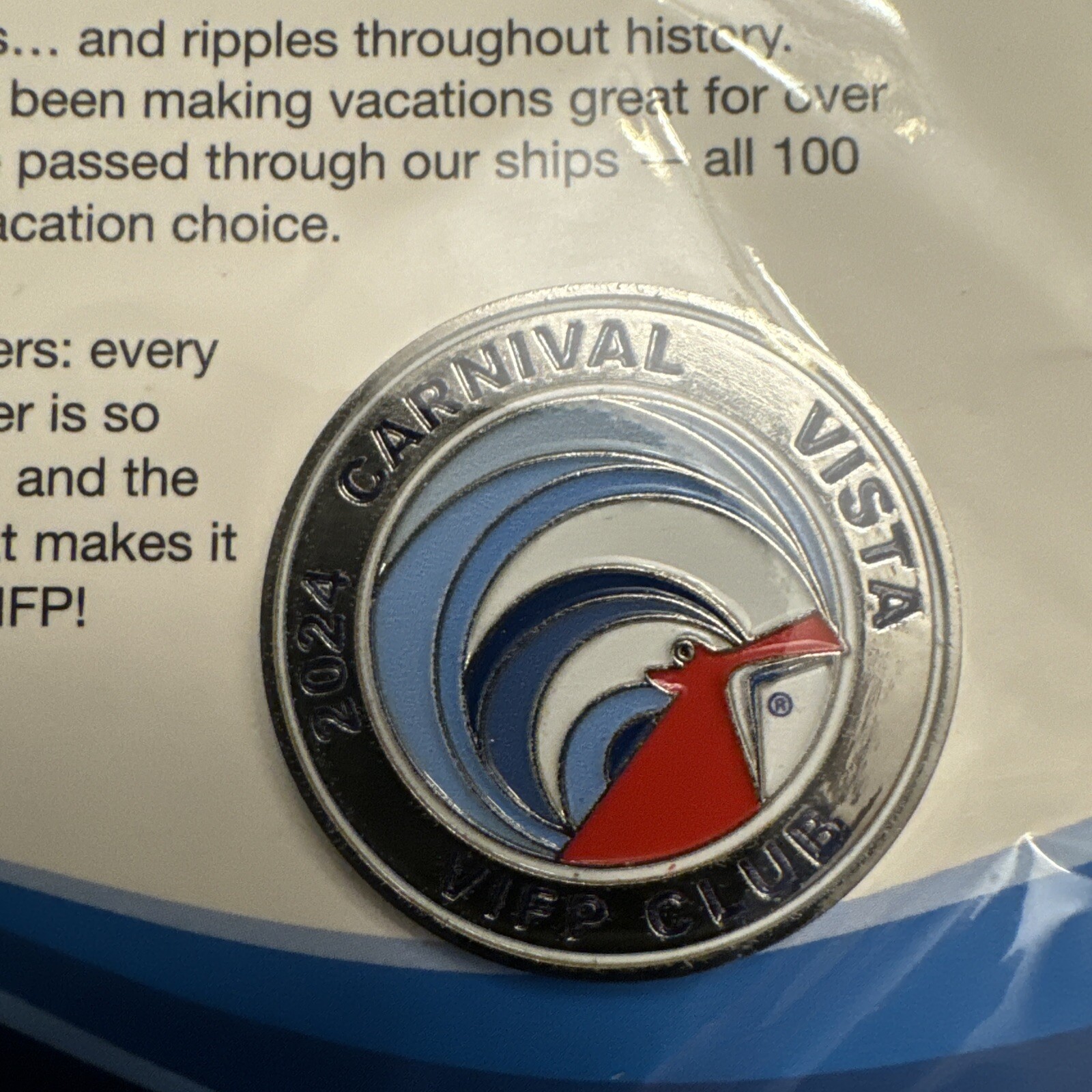 Carnival Cruise Lines ~ NEW ~ VIFP Club ~ 2024 ~ Vista Lapel Pin ...
