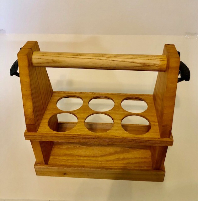 handmade wood drink caddy with bottle opener | eBay
