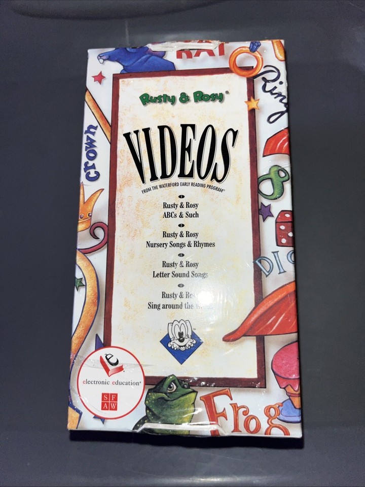 Rusty & Rosy Videos 4 VHS Tapes Set Kids Waterford Early Reading Program 11 | eBay