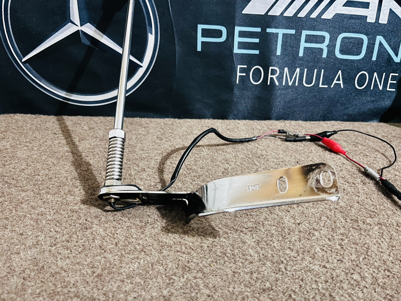 Original Mercedes W126 W124 W140 Flag Pole Parking Backlit Chrome ...