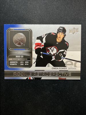 23-24 UD Series 1 Hockey Rookie Retrospective RR-5 Owen Power | eBay