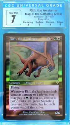 FOIL 🌈 Rith, The Awakener 🌈 Invasion | Vintage 2000 MTG | NM w/scratch ...