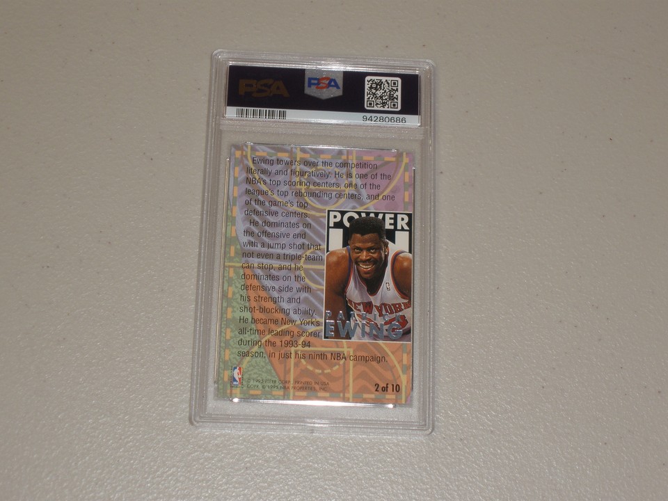 1994-95 Fleer Ultra Patrick Ewing Power In The Key #2 PSA 10 GEM MINT ...