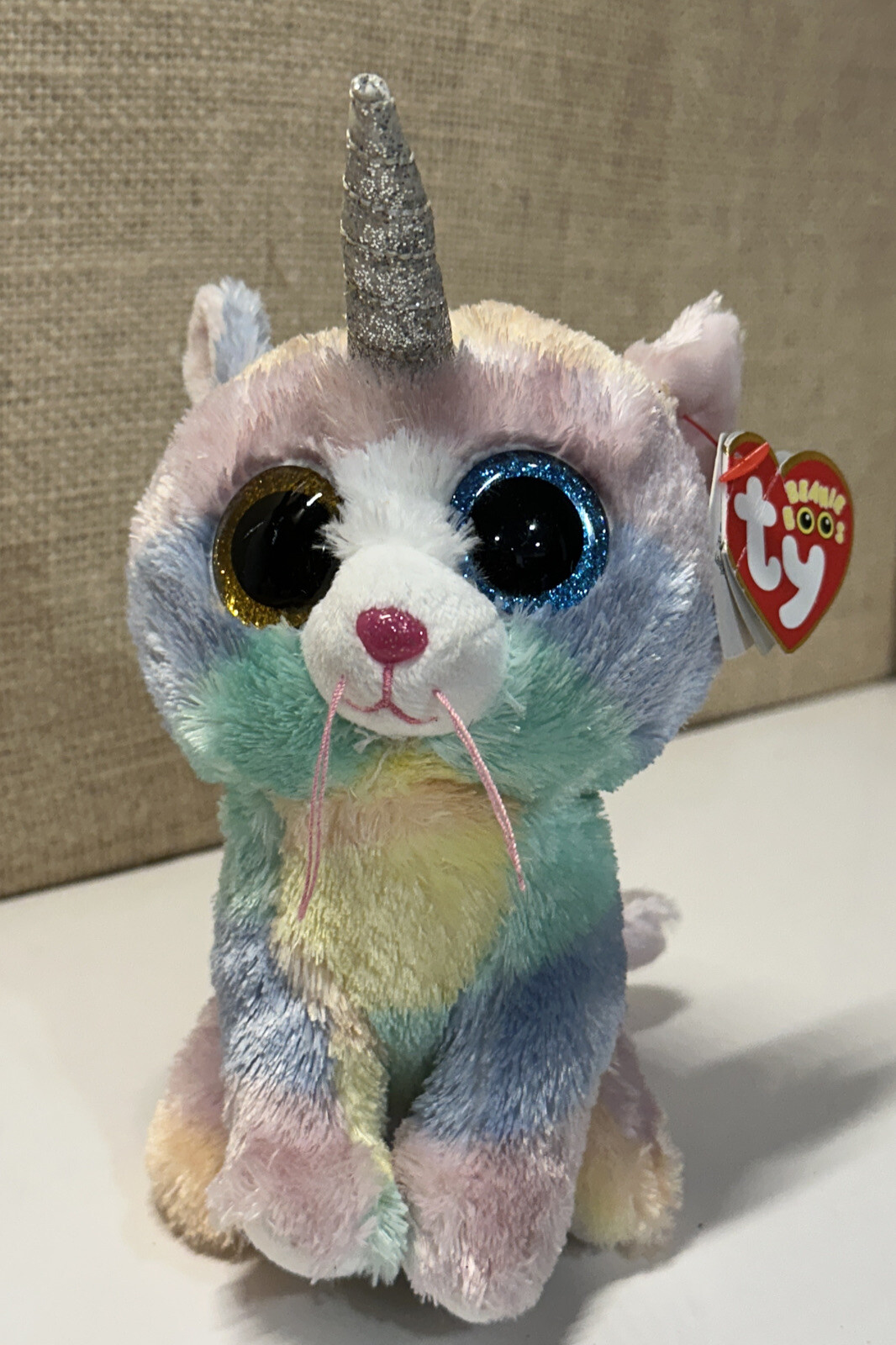 TY Beanie Boos 6" HEATHER Cat Unicorn UniCat Plush Stuffed Animal Toy ...