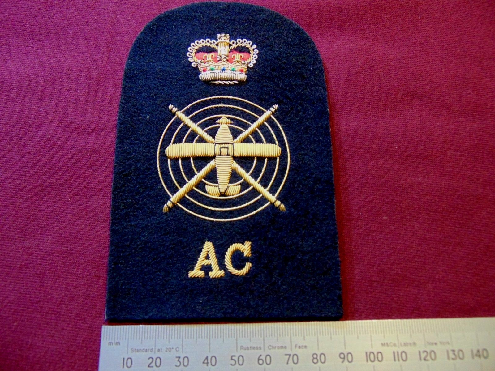 VINTAGE Royal Navy Gold Bullion Badge/Patch(S6) | eBay UK