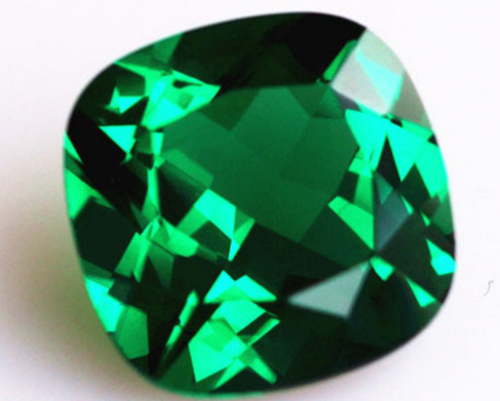 Natural Mined Green Emerald Gems Square Cut VVS 10x10mm AAAAA+ Loose ...