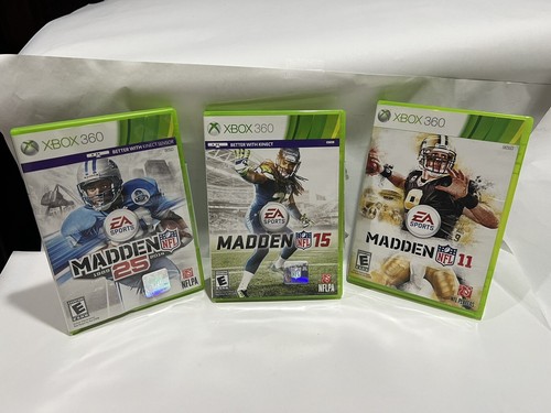 Microsoft Xbox 360 Madden NFL: 11, 15, 25 GAME DISC AND CASE. | eBay