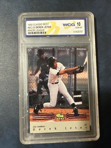 Derek Jeter WCG graded 10 rookie card | eBay