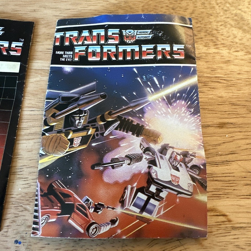 Transformers G1 Checklist Poster Vintage 1984 Optimus Prime Megatron ...