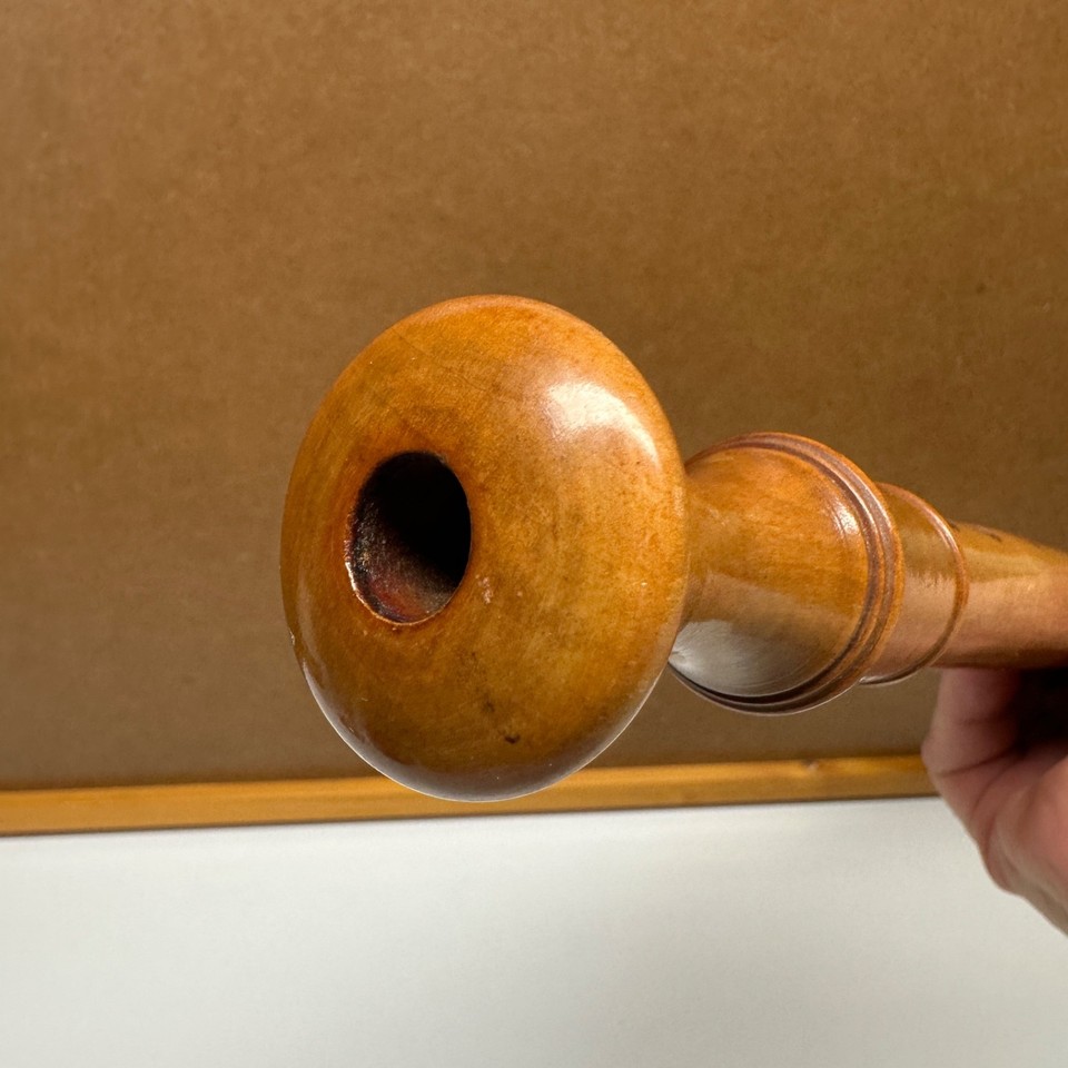 Antique Vintage Wooden Recorder 18" Baroque Fingering Unmarked Possible ...