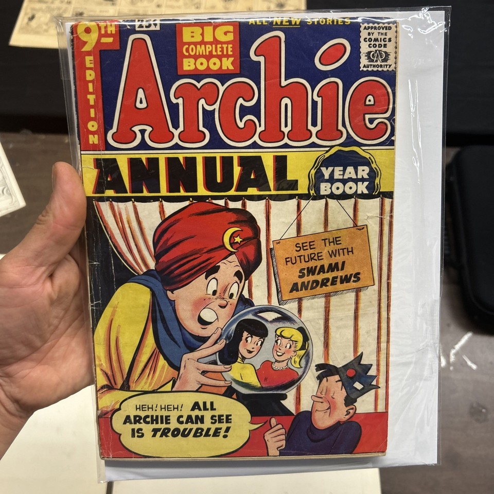 Original Archie Comics Art 1957 3 Pg Annual #9 Cut-up Incomplete Samm Schwartz | eBay