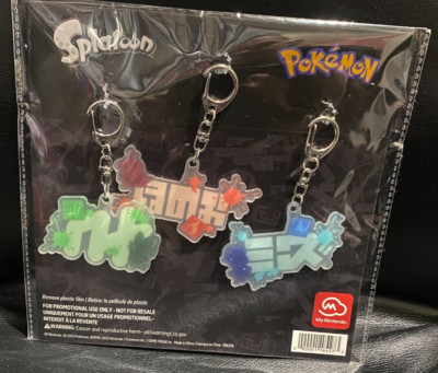 Splatoon x Pokémon Splatfest Keychain Set My Nintendo Rewards Exclusive ...