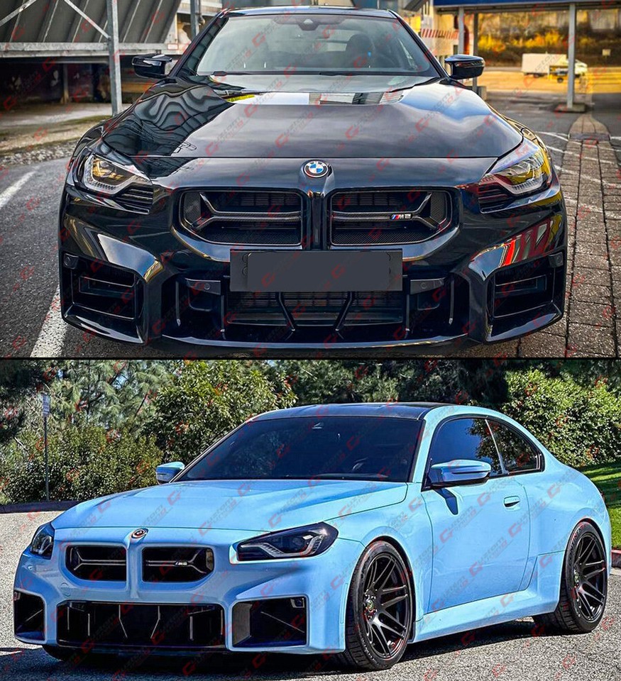 FOR 23-25 BMW G87 M2 CSL STYLE REAL CARBON FIBER FRONT NOSE KIDNEY ...