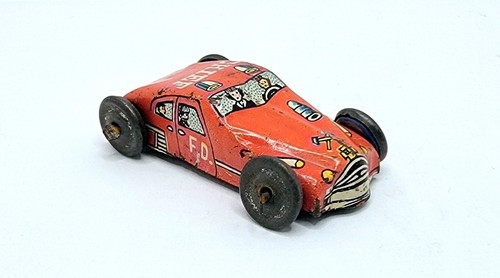 VINTAGE 1950s Fire Department CHIEF micro mini metal car | eBay