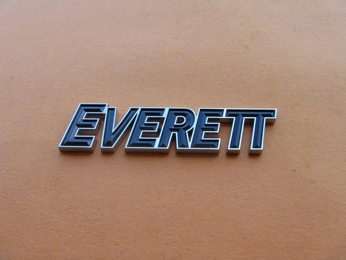 EVERETT BLACK EMBLEM LOGO BADGE SIGN USED A43310 | eBay