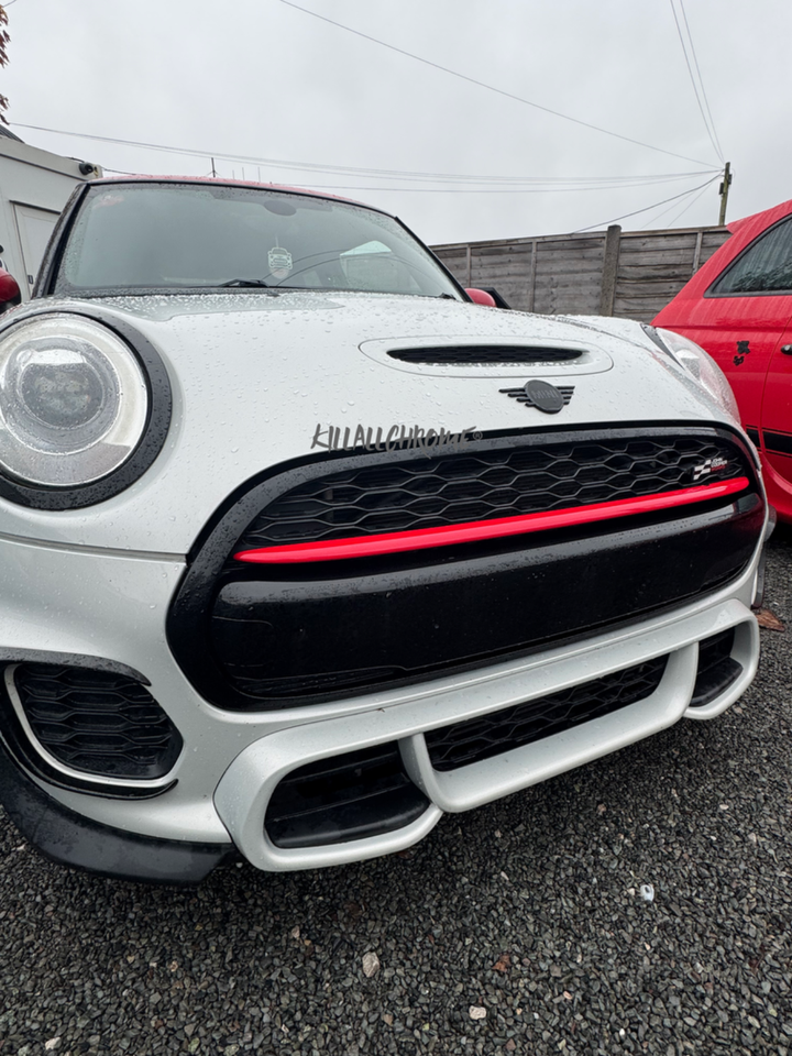MINI F56 Front Grill Strip Cover Red Gloss John Cooper Works JCW F55 ...