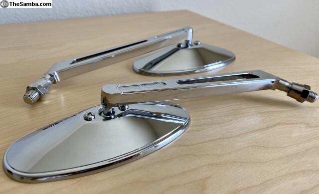 VW BUG Buggy Baja BILLET STYLE OVAL MIRRORS SET | eBay