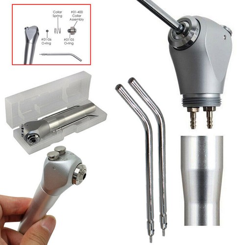 Dental 3 Way Air Water Spray Triple Triplex Syringe Handpiece 2 Nozzles ...