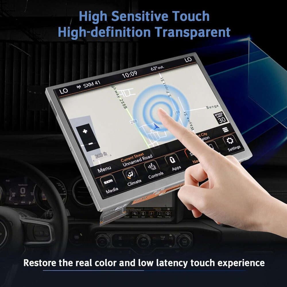 7" Replacement LCD Display Touch Screen Radio Monitor For Jeep Compass ...