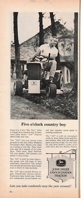 John Deere Lawn Garden Tractor Print Ad Vintage Lawn and Garden ...