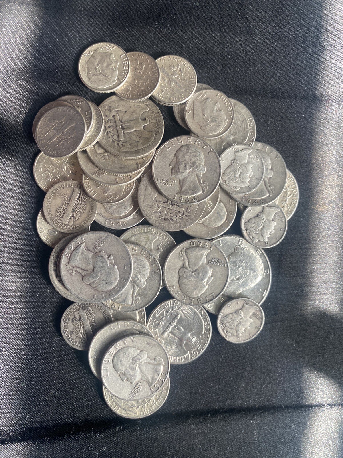 SILVER SALE! 1/2 TROY POUND LB MIX 90% JUNK SILVER COINS U.S. MINTED ...
