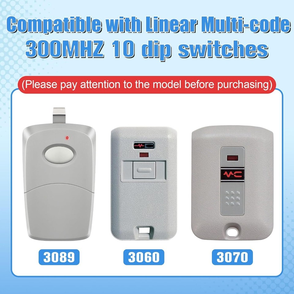 2x For 3089 Multi-code Multicode 308911 Linear MCS308911 300mhz 1 ...