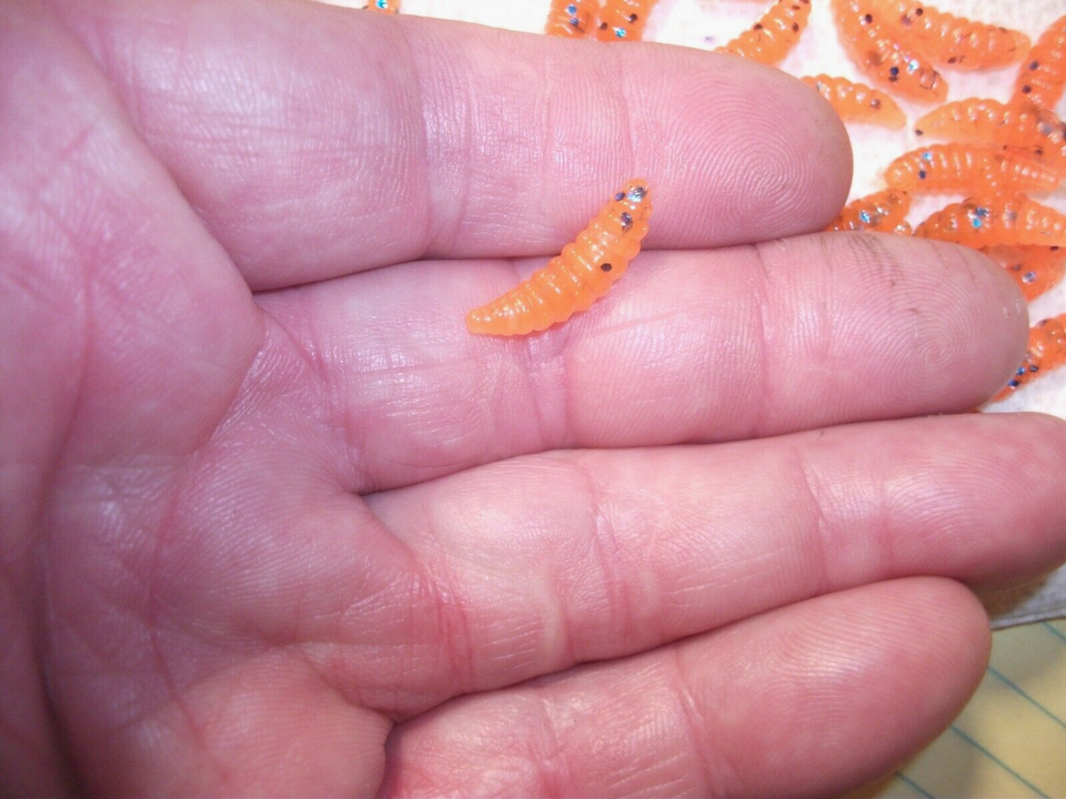 150-7/8" crappie panfish-scent-grubs-wax worms-jigs-maggots-spikes-soft ...