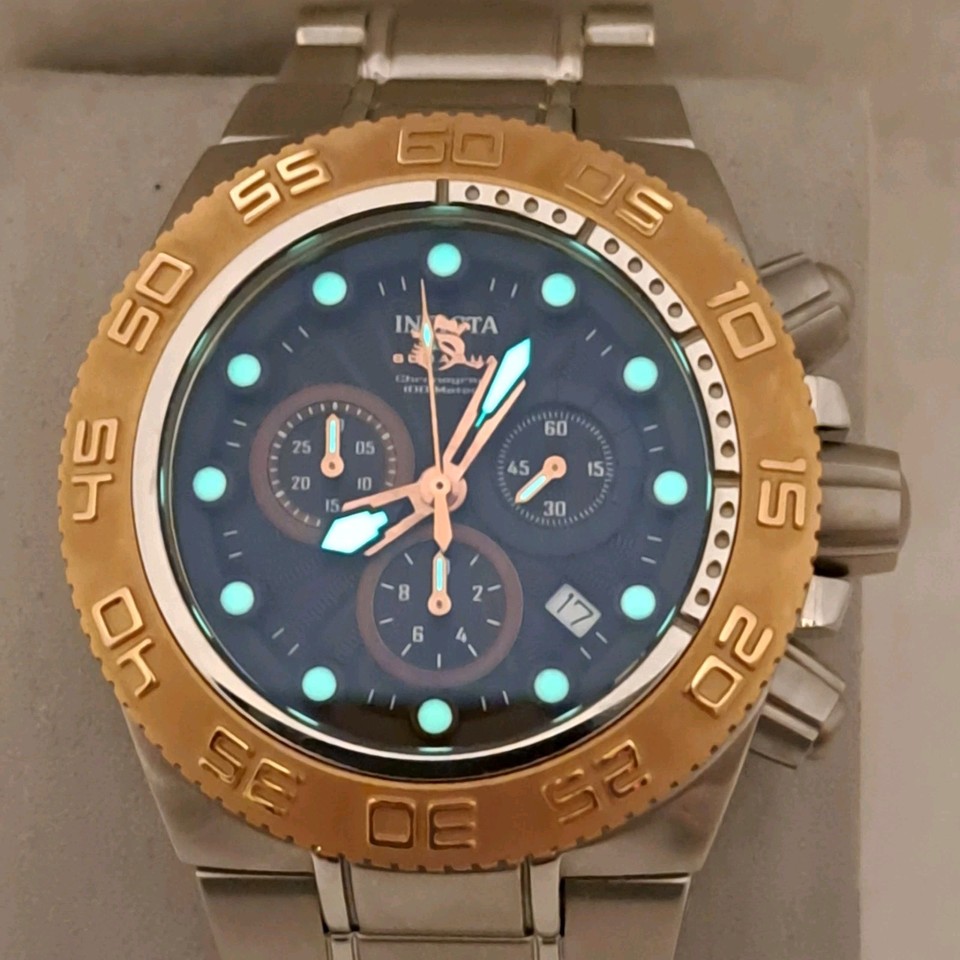 Invicta Subaqua Noma IV Boy SWISS Quartz Brown Dial 45mm Men's Watch ...