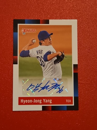 ⚾️Hyeon-Jong Yang-2022 Donruss 1988 Retro Auto #R88S-HY Rangers | eBay