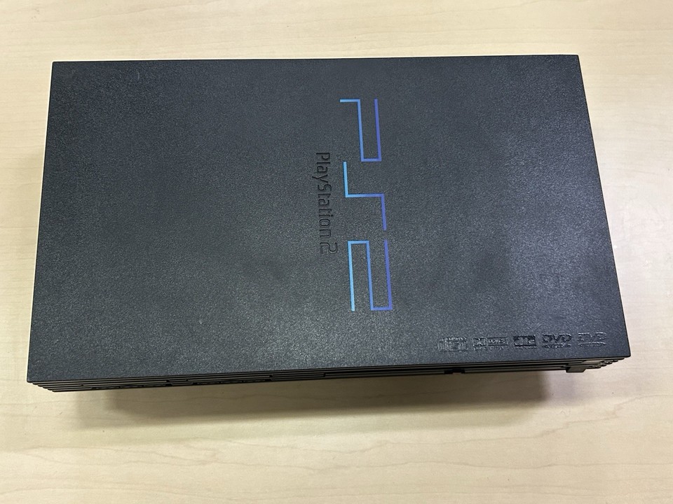 PS2 PlayStation 2 Zen Black Fat SCPH-18000 Fantavision Derby Stallion ...