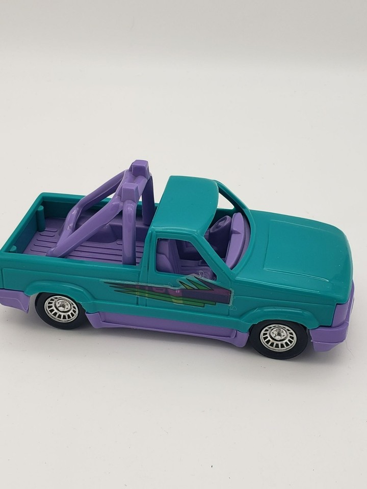 Vintage Plastic Car Set, 7 inches long,Yellow, Blue, & Teal Collectible ...