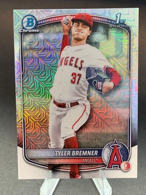 Tyler Bremner; 1st Bowman Prospect; Mega" MOJO"; 2025 Bowman Chrome ...