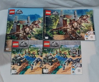 LEGO 75936 & 75935 Jurassic Park Instruction Manuals ONLY T Rex ...