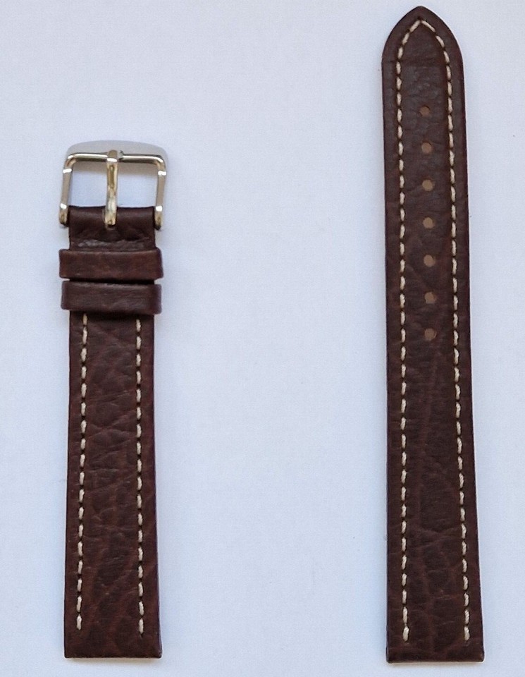 Condor Adria Leather Watch Strap Buffalo Calf 517 Black/Brown White ...