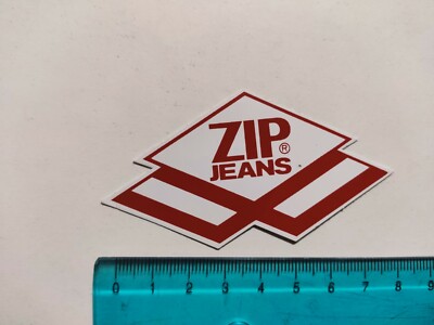 ADESIVO ZIP JEANS STICKER AUTOCOLLANT AUFKLEBER 80s ORIGINAL | eBay UK