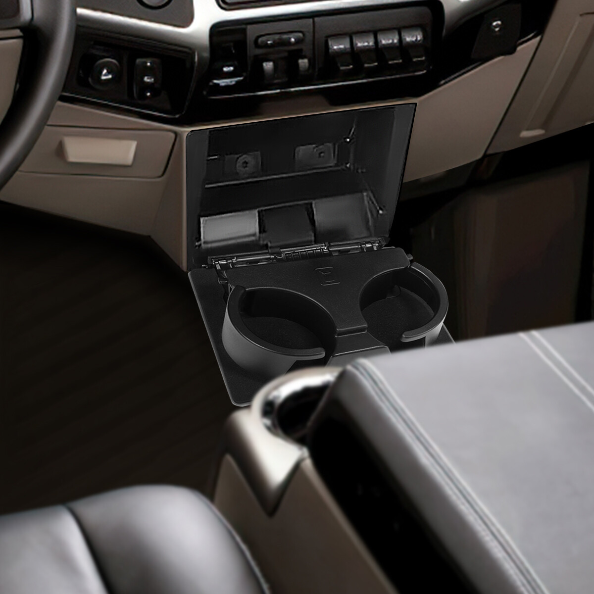 Dash Mounted Dual Drink Cup Holder for 08-16 Ford F250/350/450/550 ...