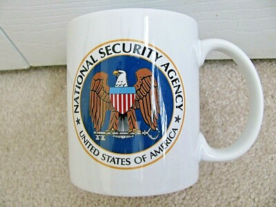 NSA National Security Agency 12 oz White Ceramic Mug NSA Multi Color ...