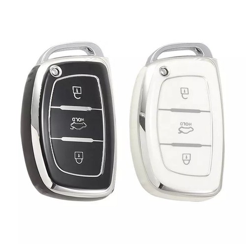 Remote Car Key Cover for Hyundai i10 i20 i30 HB20 IX25 IX35 IX45 Silver ...
