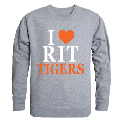 Rochester Institute of Technology Tigers RIT I Love Crewneck Sweatshirt ...