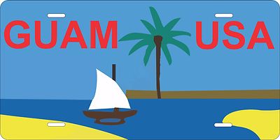 Guam Scenic License Plate Personalized Custom Auto Bike Motorcycle ...