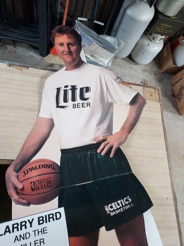 1992 Boston Celtics Larry Bird #33 Miller Lite Beer Display Sign 6 FT ...