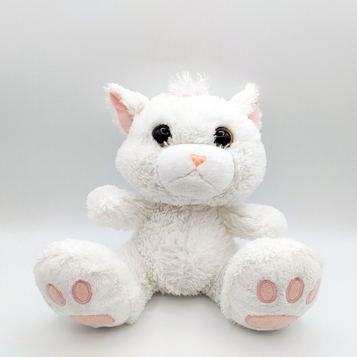 Aurora World Taddle Toes Stuffed White Large Paw Plush Cat Kitten 9" | eBay
