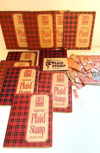 Vintage ~ Plaid Saver Books with Stamps - most filled plus extras | eBay