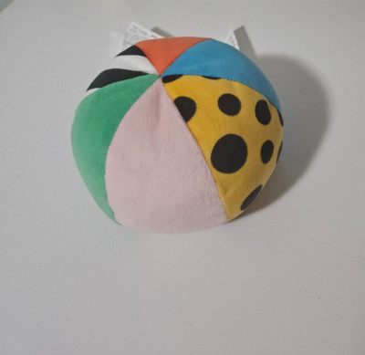 IKEA KLAPPA BALL MULTICOLOURED RATTLE SMALL CHEETAH ZEBRA STRIPES ...