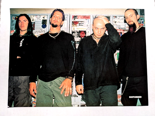 DISTURBED / DAVID DRAIMAN / COC / BAND MAGAZINE FULL PAGE PINUP POSTER ...