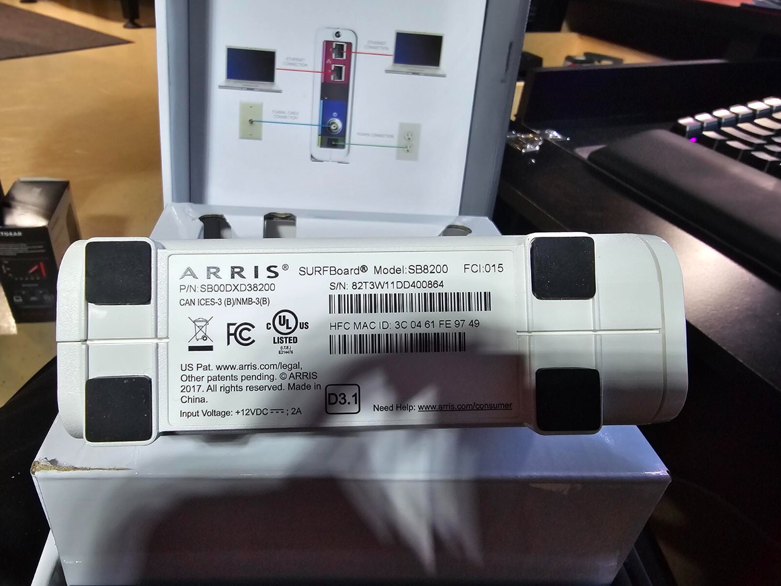 ARRIS SURFboard SB8200 DOCSIS 3.1 10 Gbps Cable Modem 612572215760| eBay