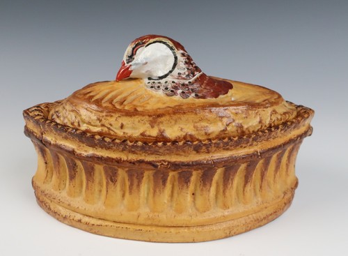 Vintage Pillivuyt France Partridge Quail Porcelain Tureen Pate Game Pie ...